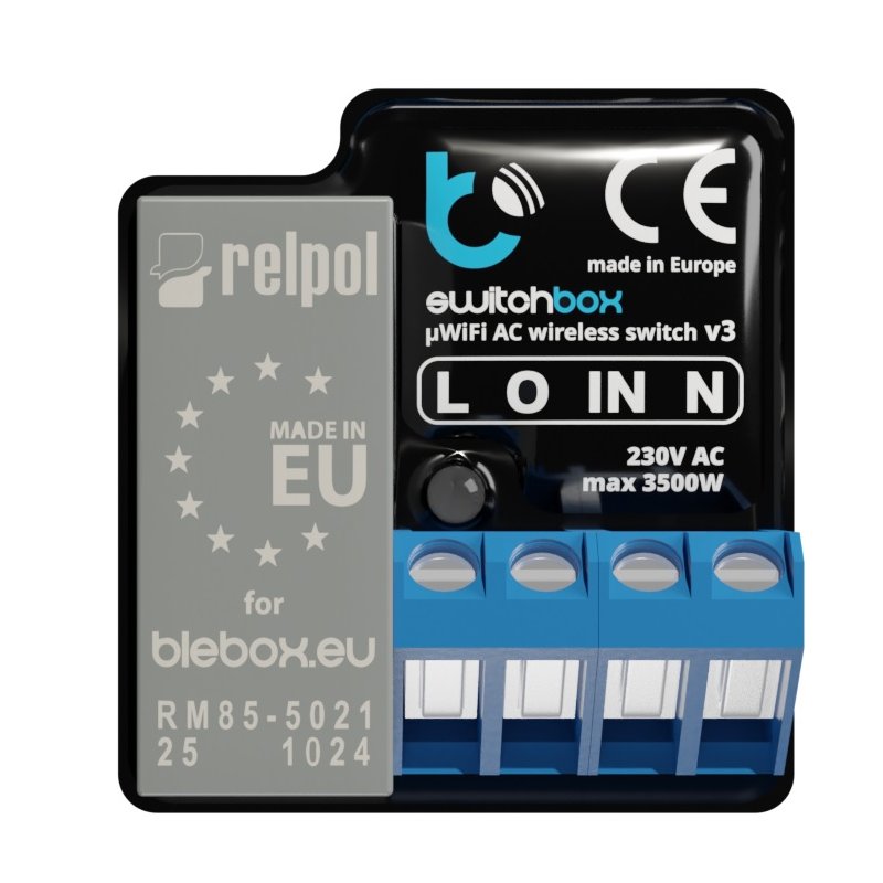 blebox switchBox V3 - switch 3kW Controller 230V 16A WLAN, 42,90