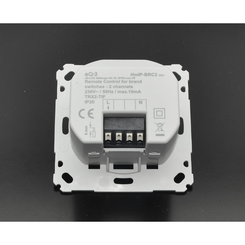 Homematic IP Wandtaster für Markenschalter – 2-fach HmIP-BRC2, 49,95